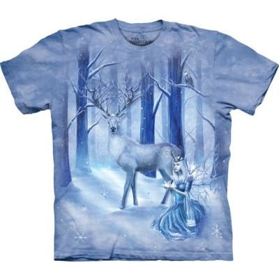 Frozen Fantasy/Fairy & Stag/T-Shirt/100% Cotton/The Mountain – Fairy ...